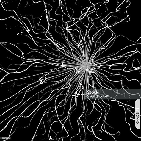 추상 과학 또는 기술 배경 동적 입자 배열입니다 벡터 일러스트입니다 3차원 형태에 대한 스톡 벡터 아트 및 기타 이미지 3차원 형태 가상현실 검은색 Istock