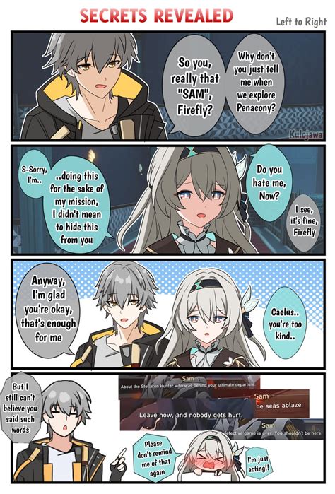 Trailblazer Firefly And Caelus Honkai And More Drawn By Kulo Jawa Danbooru