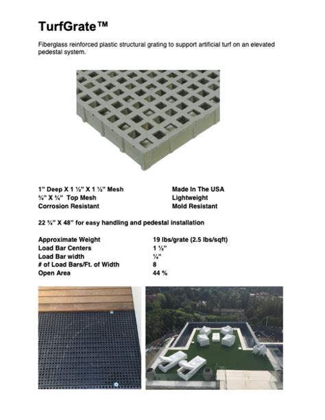 Turfgrate Deck Grating Elevated Deck Systems Turfgrate Deck Grating Elevated Deck Systems