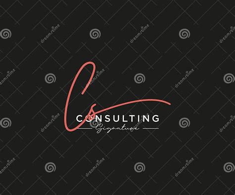 Initial Cs Signature Logo Collection Template Vector Hand Drawn Calligraphy Lettering Vector