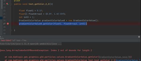 test fail arrayindexoutofboundsexception · issue 6709 · libgdx libgdx