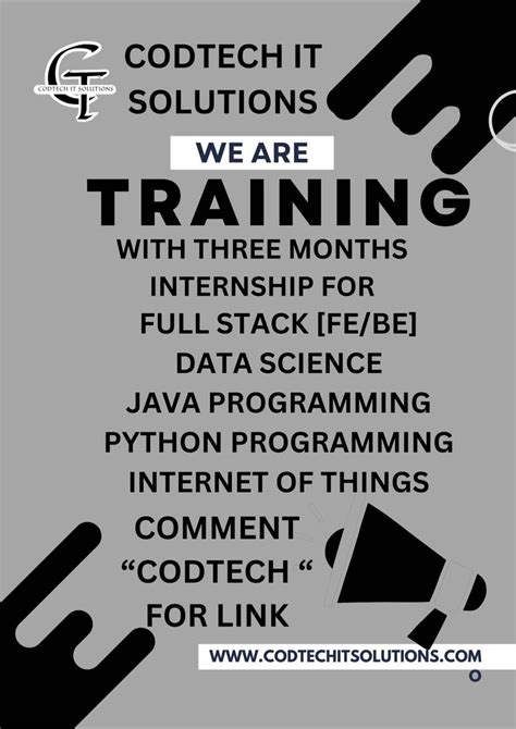 Codtech It Solutions On Linkedin Immediatejoining Hiringalert