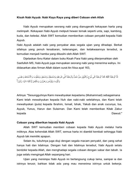 Kisah Nabi Ayyub Pdf