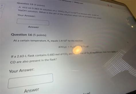 solved question 15 s points your answer answer question