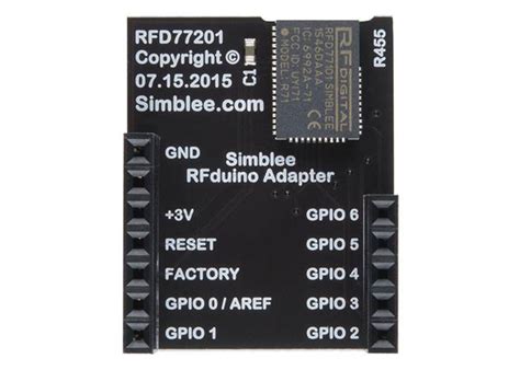 rfduino simblee dip robot gear australia