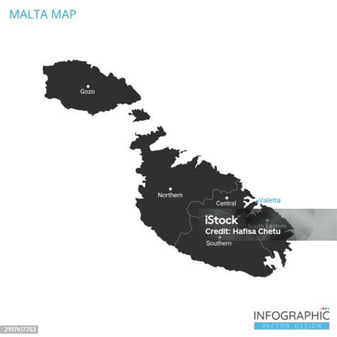 몰타 국가 정치 행정지도 상세한 벡터 일러스트 레이 션 와 함께 나누기 주 수도 이름 개요 단순성 스타일 0명에 대한 스톡 벡터 아트 및 기타 이미지 Istock