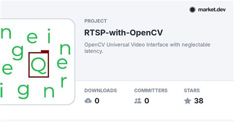 rtsp with opencv ecosystem directory market dev
