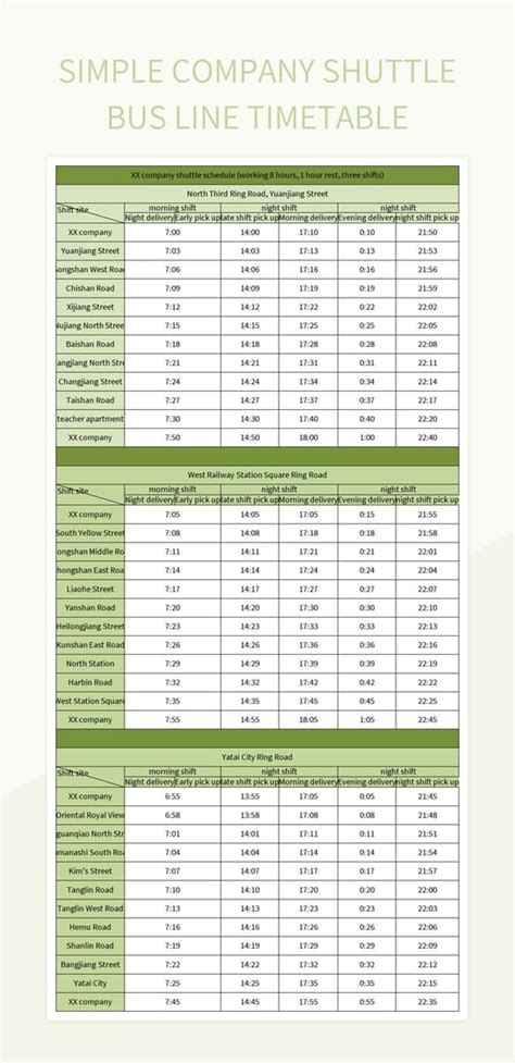Free Bus Templates For Google Sheets And Microsoft Excel Slidesdocs