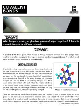 Covalent Bonds Slides Digital Interactive Book INB TpT