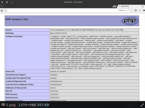 Sujet Installation Dapache Mariadb Php Sur Manjaro Lalmanet