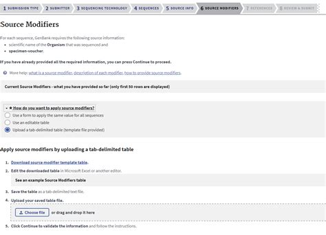 Genbank Upload Pipeline 1 Genbank Submission Portal — Si Barcode Network Informatics