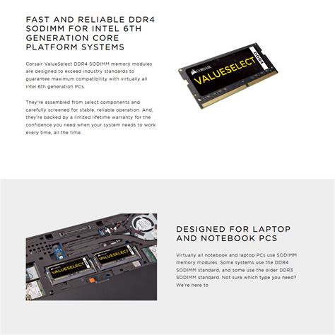 Buy Corsair 16gb 1x16gb 2133mhz Cl15 Ddr4 Sodimm [cmso16gx4m1a2133c15] Pc Case Gear Australia