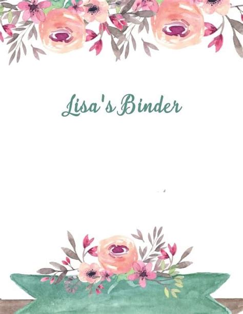 Free Binder Cover Templates Customize Online And Print At Home Free