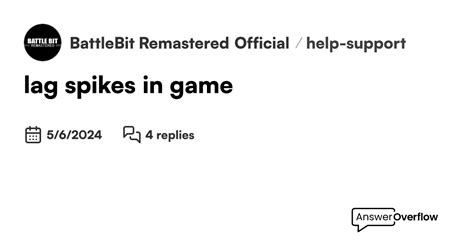 Lag Spikes In Game Battlebit Remastered Official