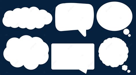 흰색 연설 거품 생각 풍선 회담 말풍선 풍선 회담 거품 Png 일러스트 및 Psd 이미지 무료 다운로드 Pngtree