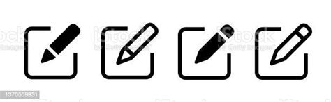 아이콘 벡터 집합을 편집합니다 격리된 연필 아이콘입니다 개념에 대한 스톡 벡터 아트 및 기타 이미지 개념 날씬한 단순함 Istock