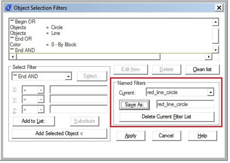 how do i use filter selection