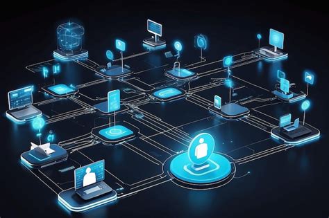 Smart Connectivity Iot And Secure Network Communication Premium Ai Generated Image