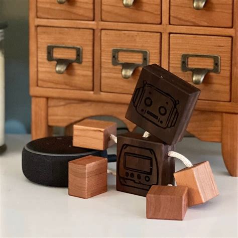 Wood Block Robot Etsy Wood Block Robot Etsy
