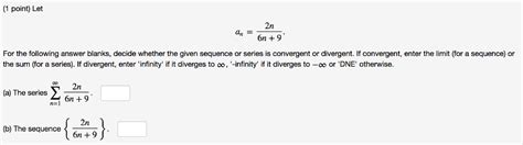 Solved 1 Point Let 2n For The Following Answer Blanks