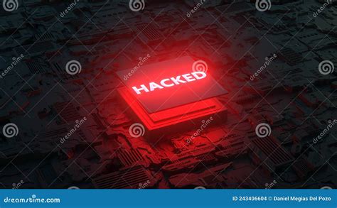 CPU Vulnerability D Render Stock Illustration Illustration Of Cyber Information