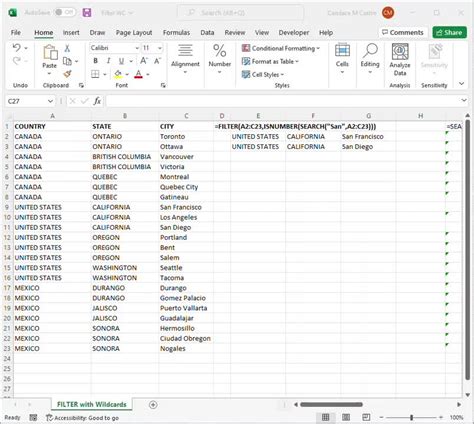 Candace Castro On Linkedin Wildcard Filter Nofilter Nofilterneeded Excel Exceltips