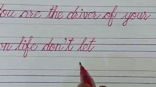 Beautiful Thoughts In Cursive L Handwriting Improvement Doovi