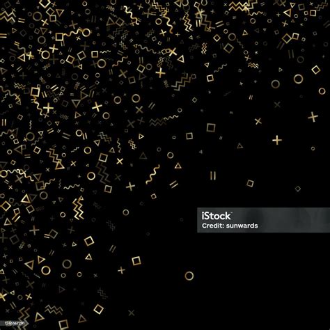 트리앵글 원 사각형 모양의 복고풍 스타일의 기하학적 색종이 벡터 배경 쉐브론 물결 모양 선 기하 도형에 대한 스톡 벡터 아트 및