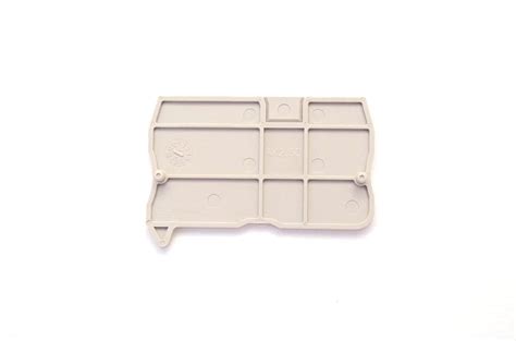 Dinkle Ak2 5c Din Rail Terminal Block End Cover For Ak1 5 And Ak2 5 P Terminal Blocks