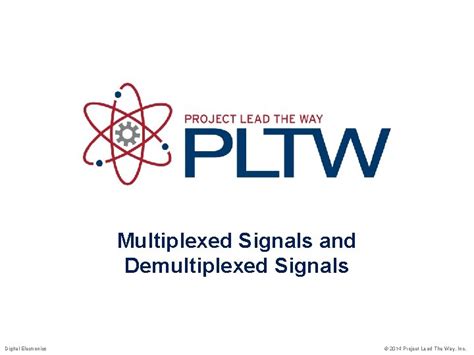 Multiplexed Signals And Demultiplexed Signals Digital Electronics 2014