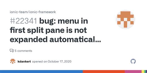 Bug Menu In First Split Pane Is Not Expanded Automatically If There Is