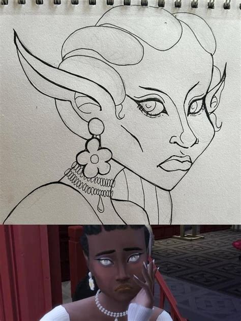 I Love Drawing My Sims Wip R Lowsodiumsimmers