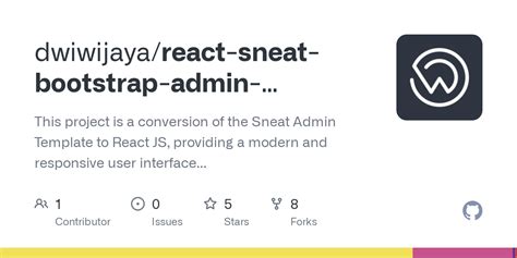 Github Dwiwijaya React Sneat Bootstrap Admin Template This Project