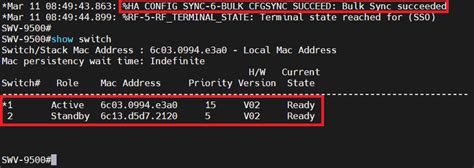 Stackwise Virtual Switch Replacement Standby Failed — Wires And Wifi