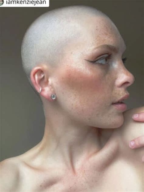 Pin By Rob Caldar On Bald Buzzed But Beautiful Women With Freckles