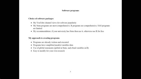 Econometrics Software YouTube