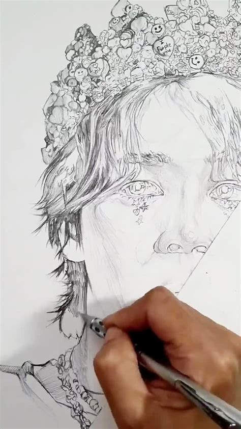 نقاشی از جیمین بی تی اس