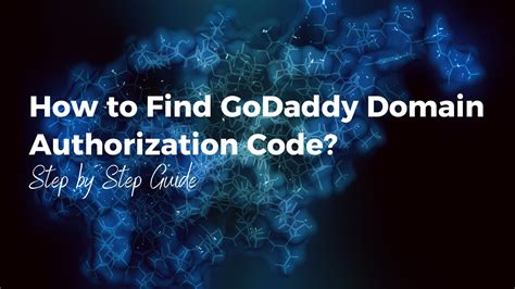 how to find godaddy domain authorization code hostingdonuts