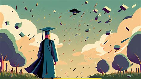 대학원 만화 다시보기 그림 배경 졸업하다 만화 뒷모습 배경 일러스트 및 사진 무료 다운로드 Pngtree