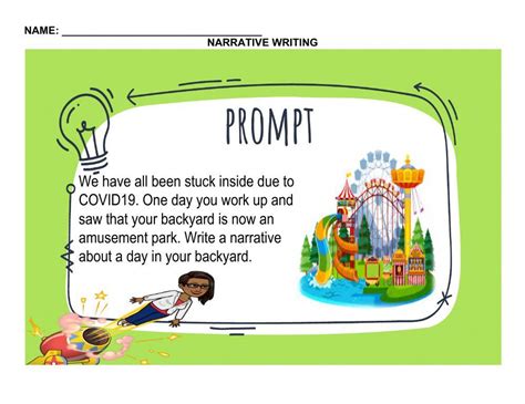 Narrative Brainstorming Prompt Worksheet Live Worksheets