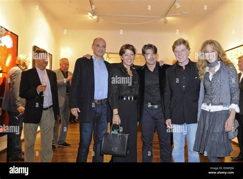 Sibylle Szaggars And Her Husband Robert Redford At A Vernissage Of