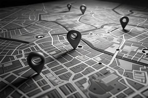 3d Location Map Premium Ai Generated Image