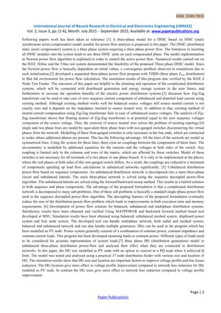 Three Phase Load Flow Analysis On Four Bus System PDF Computer Software And Applications