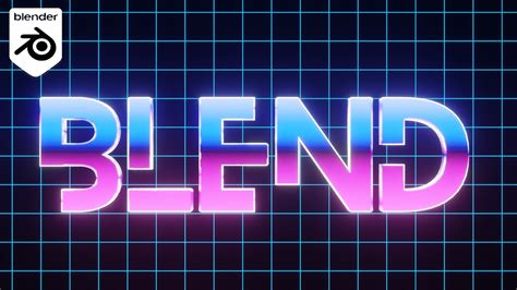 Easy 80s Style Text In Eevee Blender Tutorial Youtube