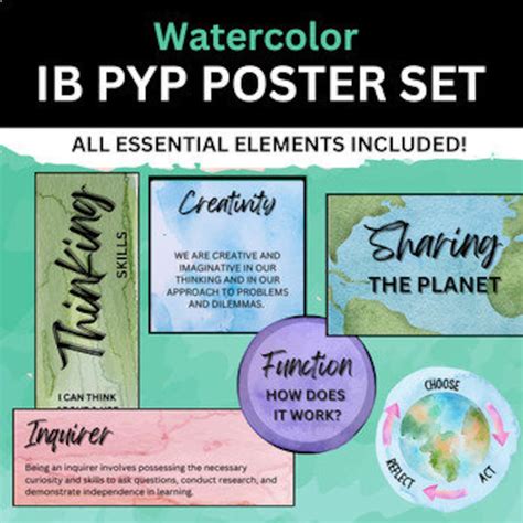 Ib Pyp Set Watercolor All Essential Elements Included More Print And Go International