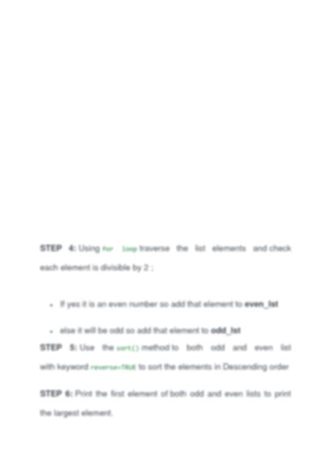 Solution 76 Python Program To Print Largest Odd And Even Number In A