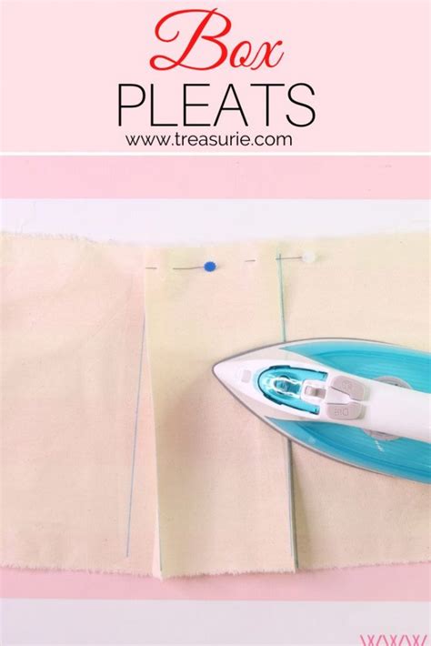 How To Sew Box Pleats Standard Inverted Contrasting TREASURIE