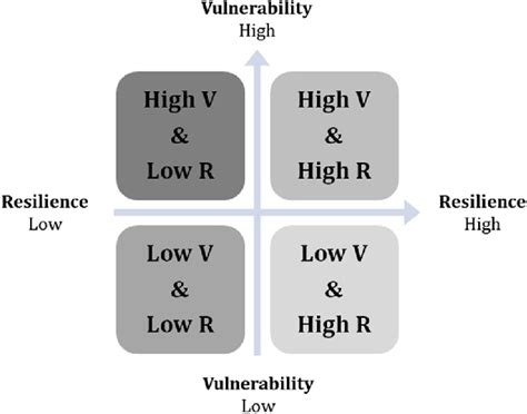 Representation Of The Vulnerability Resilience Matrix Legend V Download Scientific Diagram