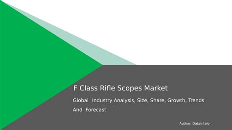 F Class Rifle Scopes Market Report Global Forecast From 2025 To 2033