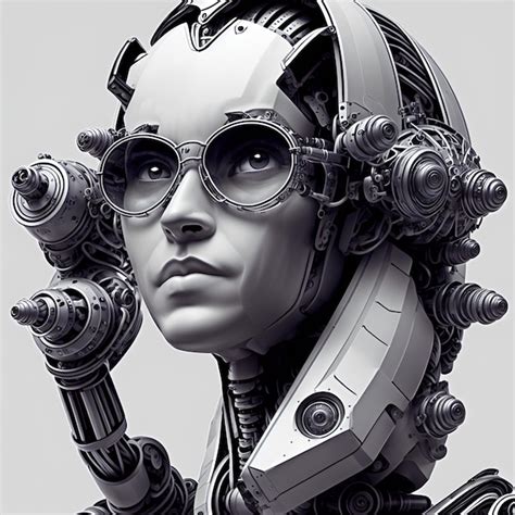 premium photo posthuman singularity robot